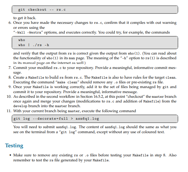 Solved Purpose: To practice using git to manage software and | Chegg.com