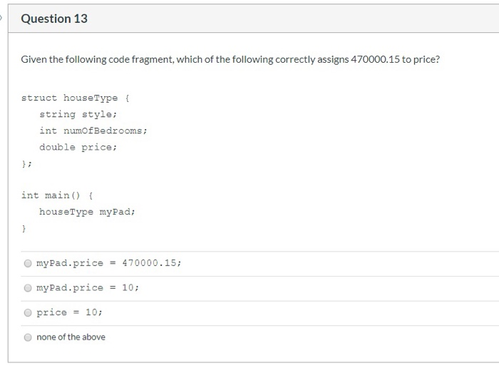 Solved Question 12 Given the following code fragment, which | Chegg.com