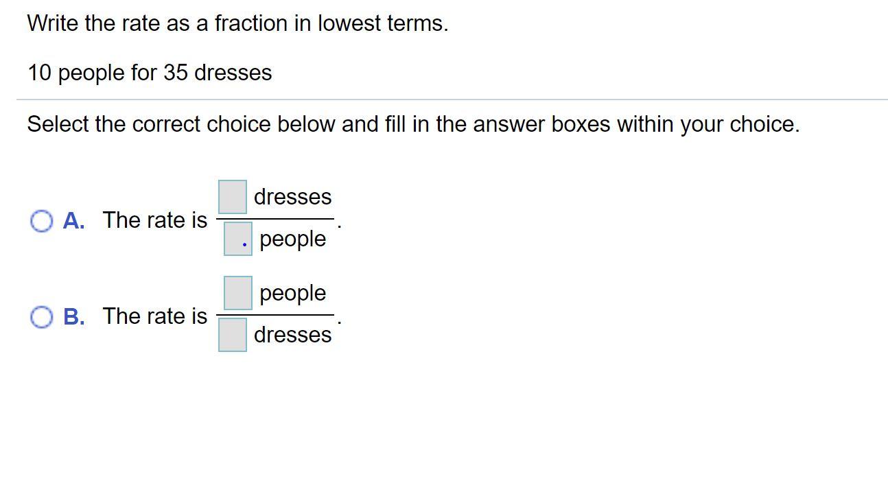 Solved Write the rate as a fraction in lowest terms. 10 | Chegg.com