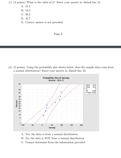 Solved 8. (8 points) Descriptive Statistics Consider the | Chegg.com