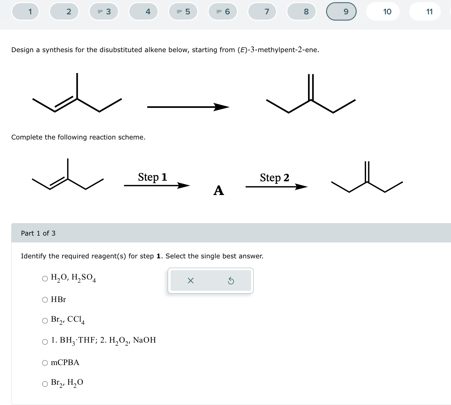 Solved Design a synthesis for the disubstituted alkene | Chegg.com