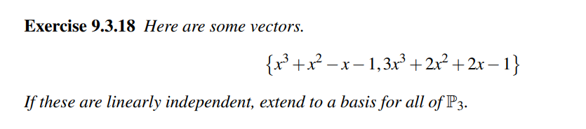 Solved Find linear independence using matrices. Then show | Chegg.com