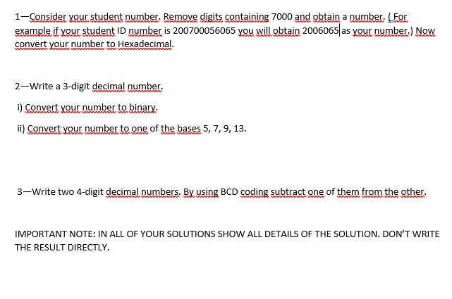 Solved 1-Consider your student number. Remove digits | Chegg.com