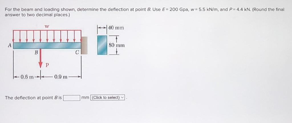 Solved For the beam and loading shown, determine the | Chegg.com