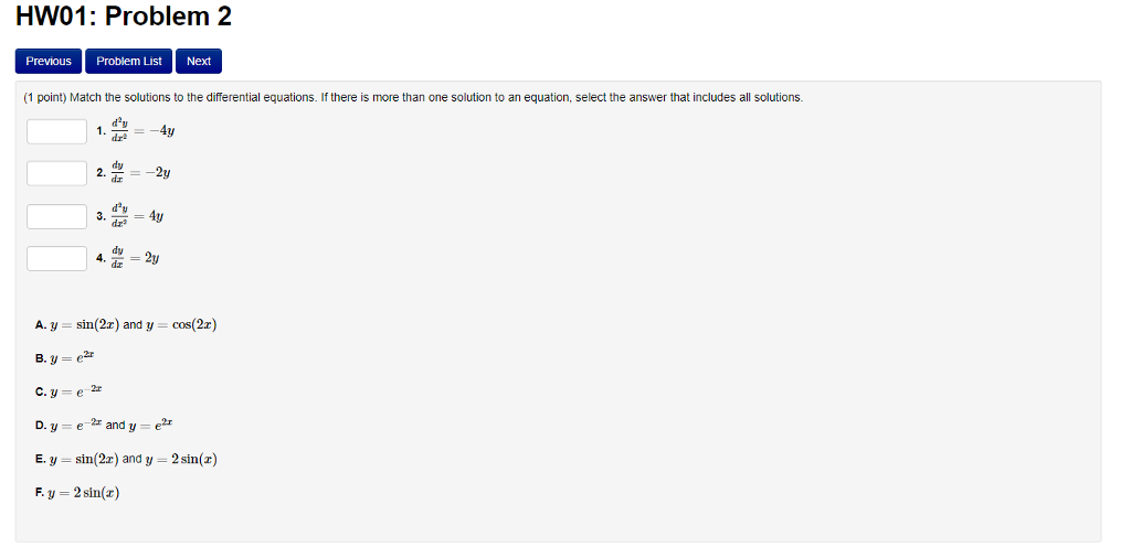 Solved HW01: Problem 2 Previous Problem List Next (1 point) | Chegg.com