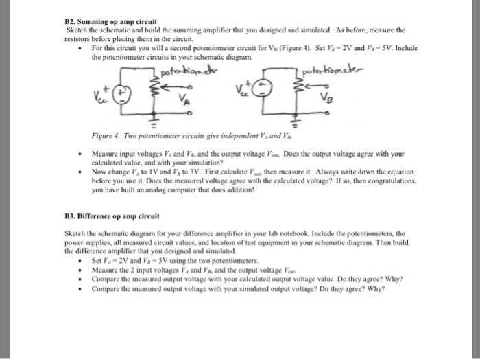Solved B1. Inverting op amp circuit Build the inverting | Chegg.com