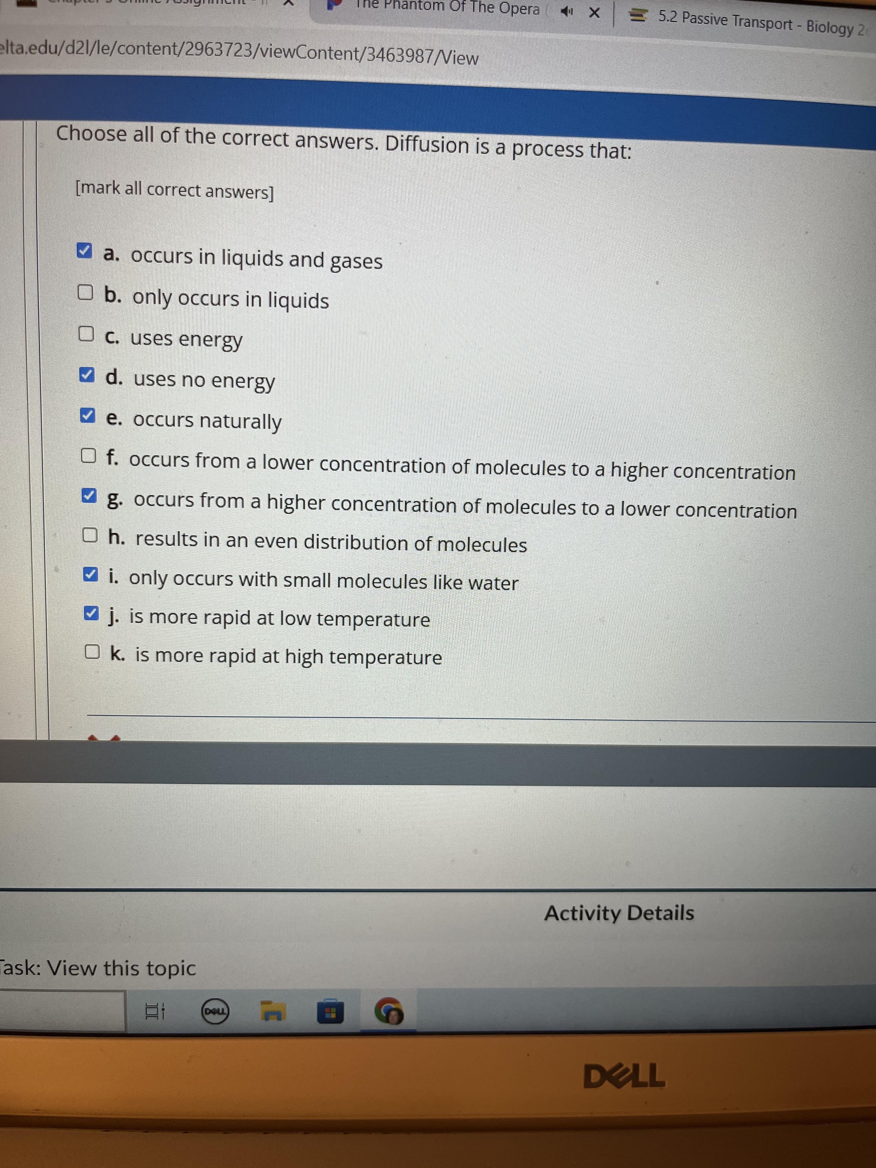 Solved Choose all of the correct answers. Diffusion is a | Chegg.com