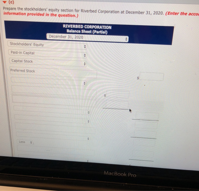 Solved Problem 13-02A a-c (Part Level Submission) Riverbed | Chegg.com
