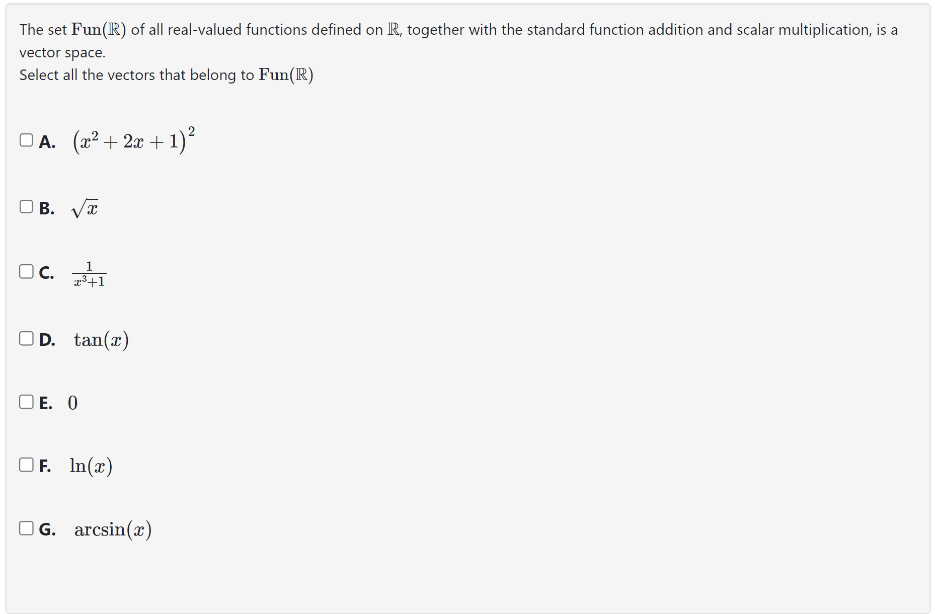 Solved (f+g)(x)=f(x)+g(x)(r⋅f)(x)=rf(x) | Chegg.com