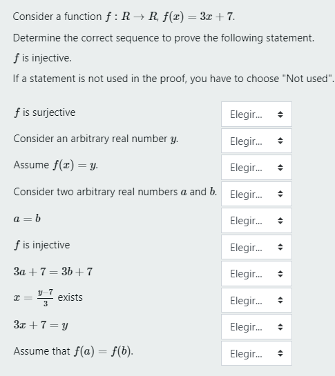Solved Consider a function f:R+R, f(x) = 3x +7. Determine | Chegg.com