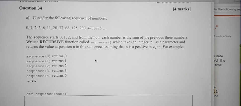 Solved Question 34 14 marks] er the following a) Consider | Chegg.com