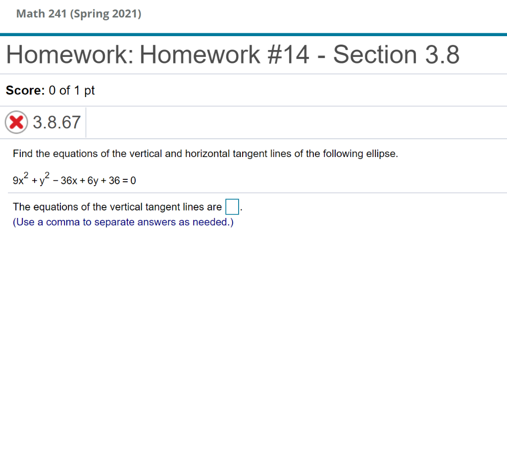 Solved Math 241 (Spring 2021) Homework: Homework #14 - | Chegg.com
