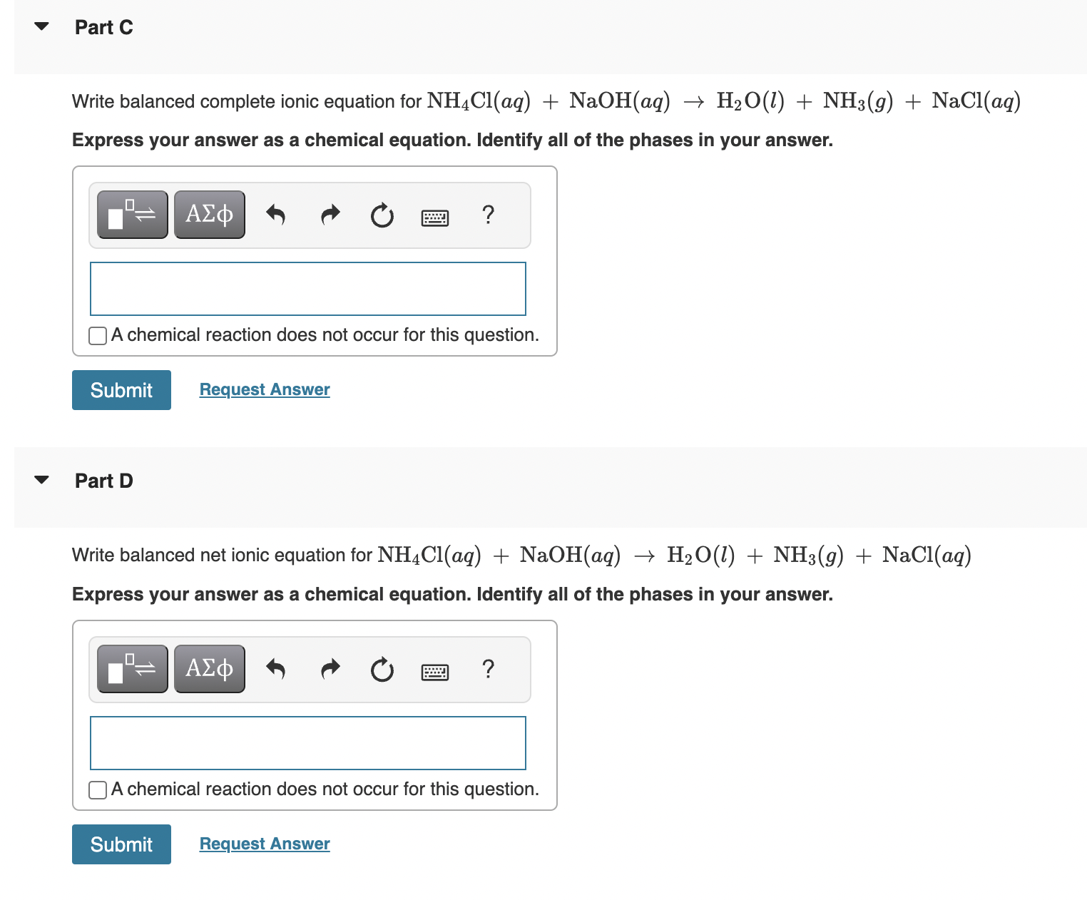 Solved Write balanced complete ionic equation for | Chegg.com