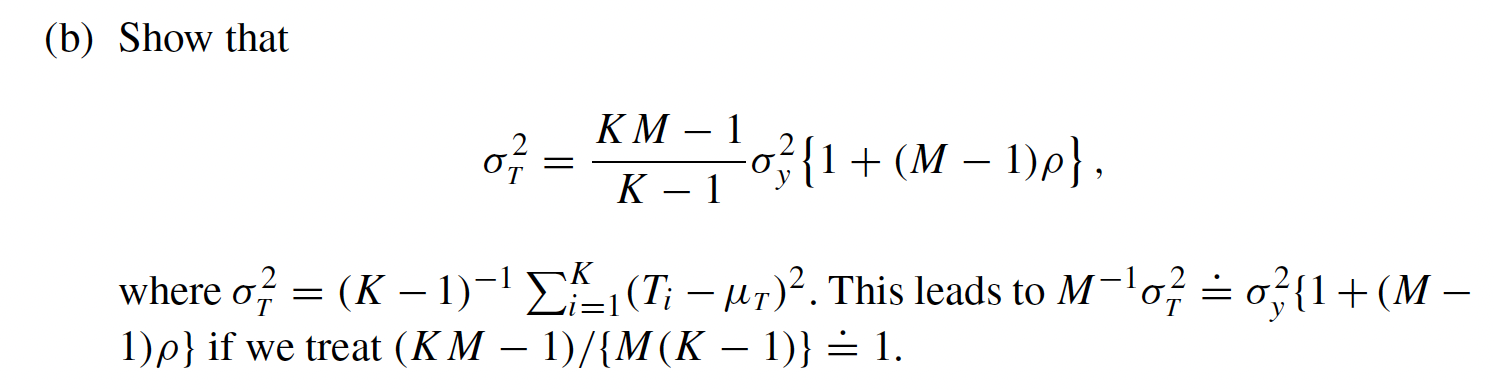 Solved 3 8 Intra Cluster Correlation Coefficient Suppose