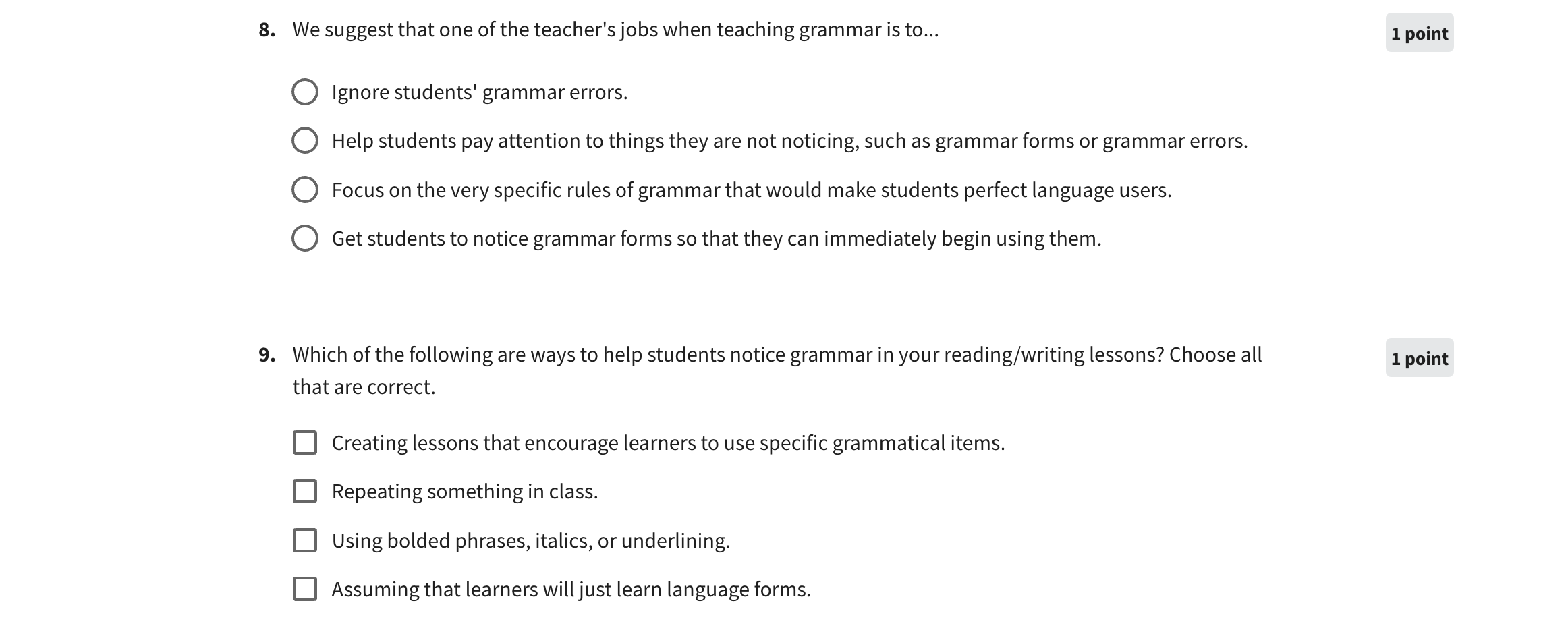 1. In this lesson, Dr. Dixon discussed the 6 Traits | Chegg.com