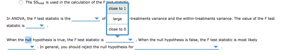 Solved 6. ANOVA calculations and rejection of the null | Chegg.com