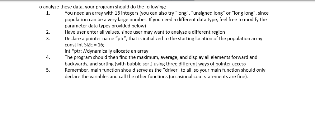 Solved Program Description: Statistics is a branch of | Chegg.com