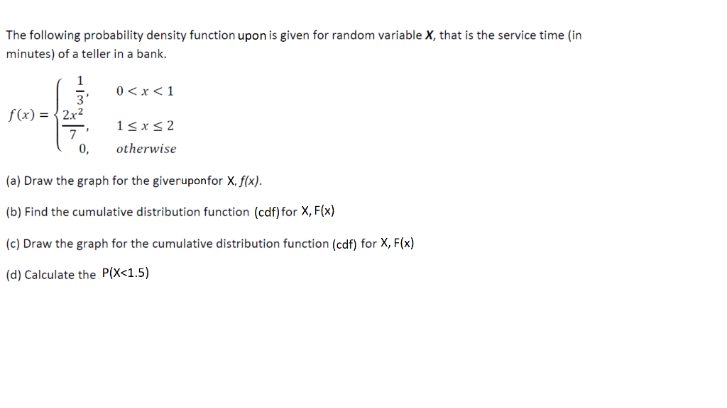 Solved General Formulas for Queue Systems u Steady-State | Chegg.com