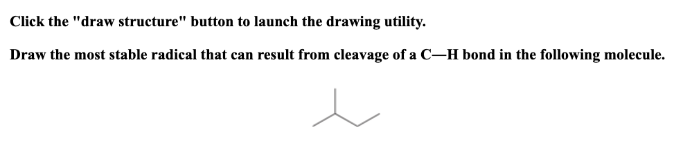 Solved Click the "draw structure" button to launch the | Chegg.com
