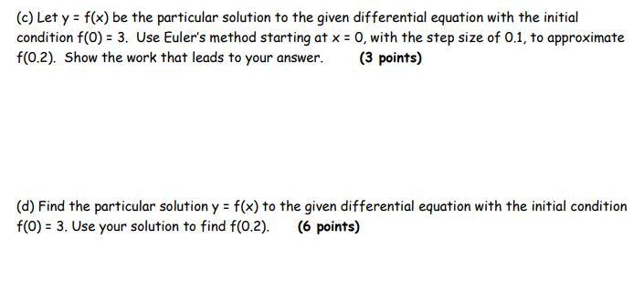 Solved 1. Consider the differential equation given by dy_xy | Chegg.com