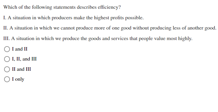 Solved Which of the following statements describes | Chegg.com