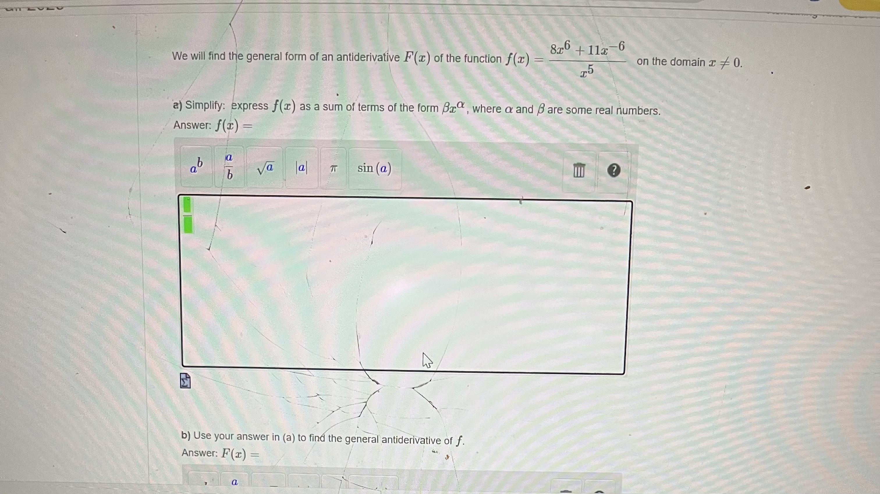 Solved We will find the general form of an antiderivative | Chegg.com