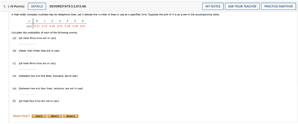 Solved Calculate the probability of each of the following | Chegg.com