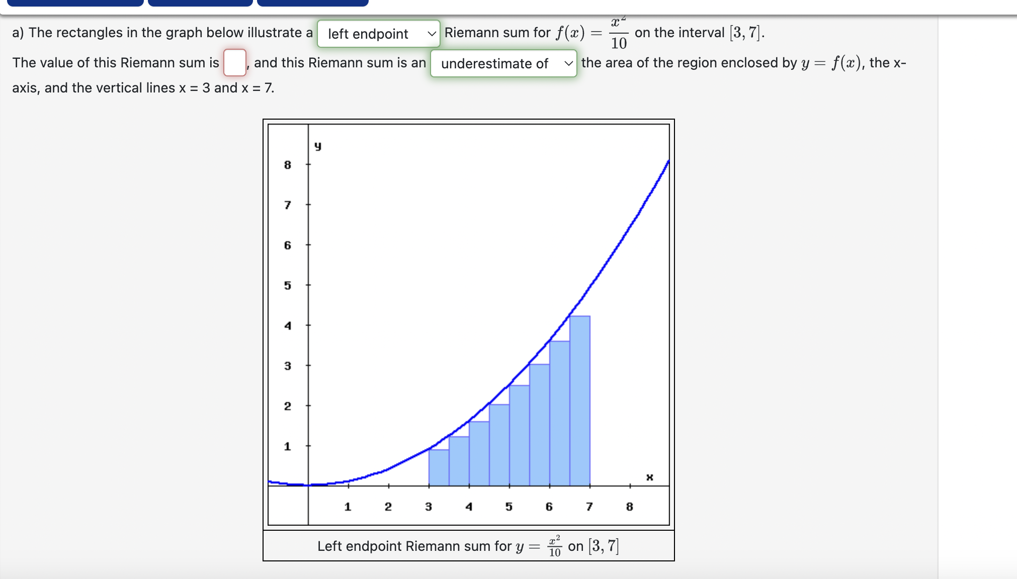 Solved a) The rectangles in the graph below illustrate a | Chegg.com