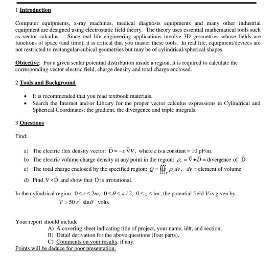 Solved 1 Introduction Computer equipments, x-ray machines, | Chegg.com