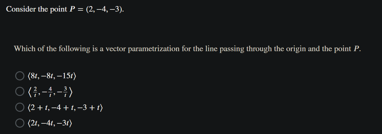 Solved Determine a vector parametrization | Chegg.com