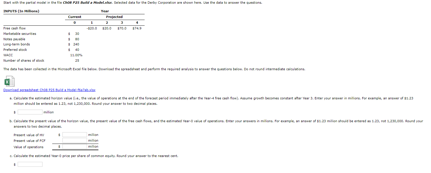 Solved Start with the partial model in the file Ch08 ﻿P25 | Chegg.com