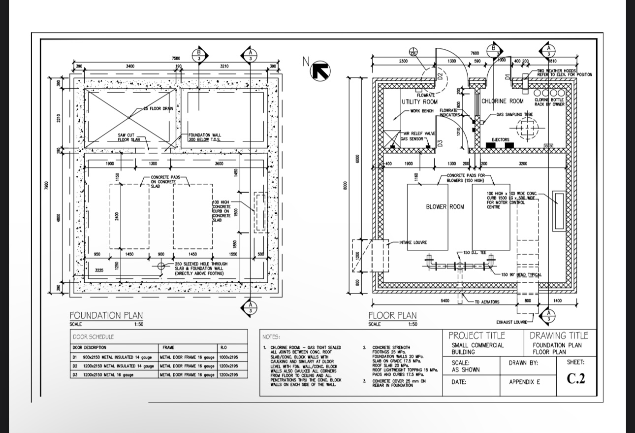 ESTIMATEFoundation Plan (C2 dwg) 1. What is the slope | Chegg.com