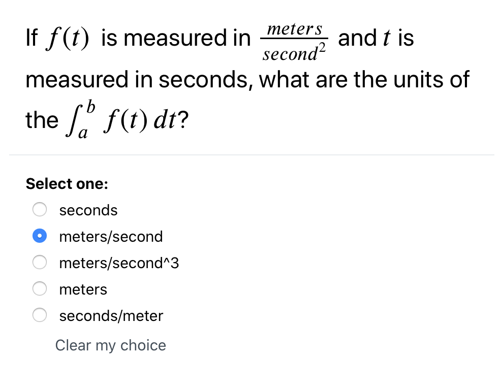 Solved If f(t) is measured in meters and t is second2 | Chegg.com