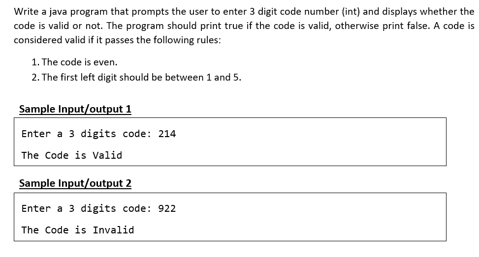 Solved Write a java program that prompts the user to enter 3 | Chegg.com