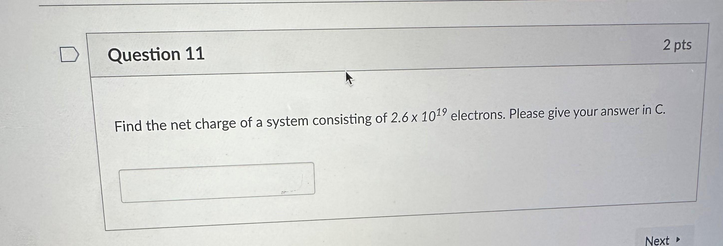 Solved Find the net charge of a system consisting of | Chegg.com