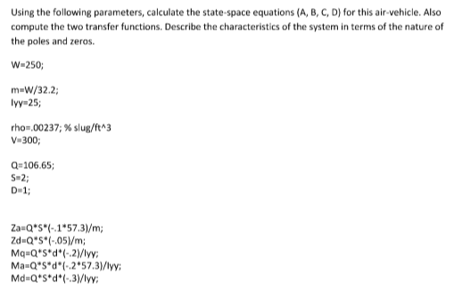 Solved Using the following parameters, calculate the | Chegg.com