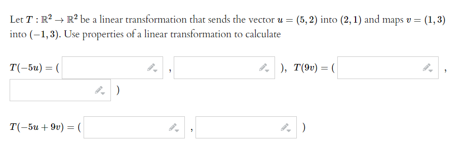 Solved Let T:R2→R2 be a linear transformation that sends the | Chegg.com