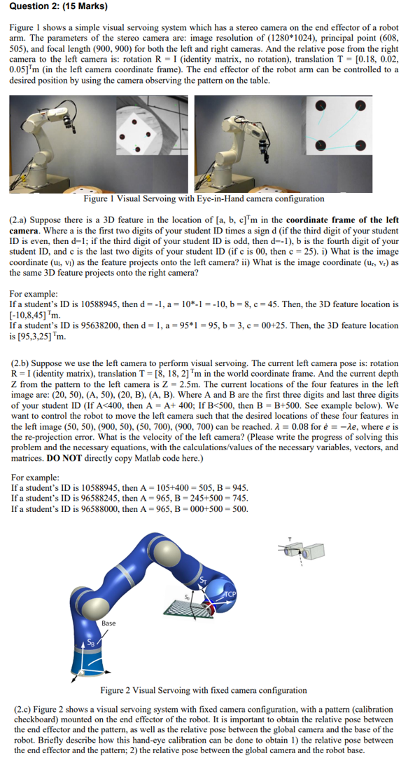 Solved Question 2: (15 Marks) Figure 1 shows a simple visual | Chegg.com