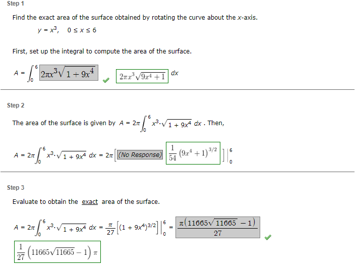 Solved Step 1 Find The Exact Area Of The Surface Obtained By Chegg