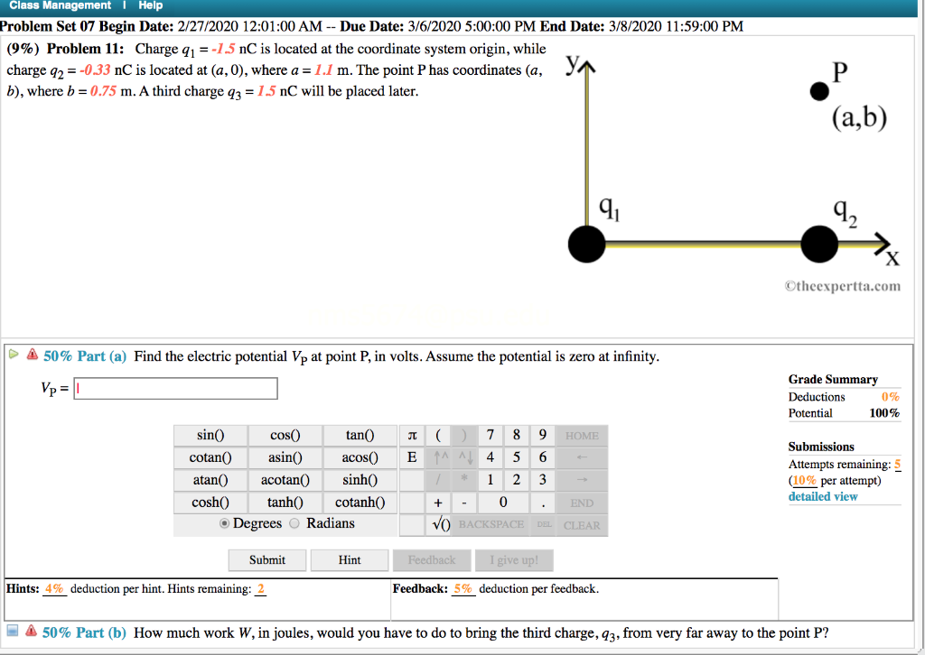 Solved Class Management | Help Problem Set 07 Begin Date: | Chegg.com