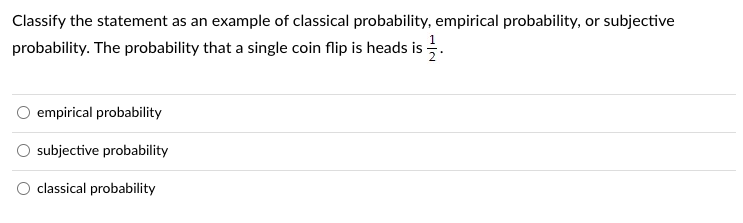 Solved Classify the statement as an example of classical | Chegg.com
