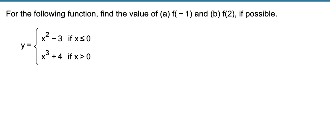 Solved For the following function, find the value of | Chegg.com