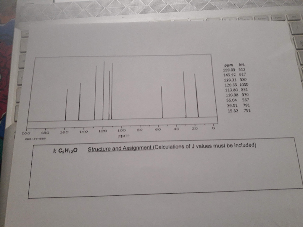 Solved Need help to find the structure and assignment of | Chegg.com