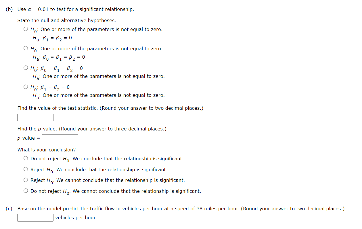 Solved A statistical program is recommended. A highway | Chegg.com
