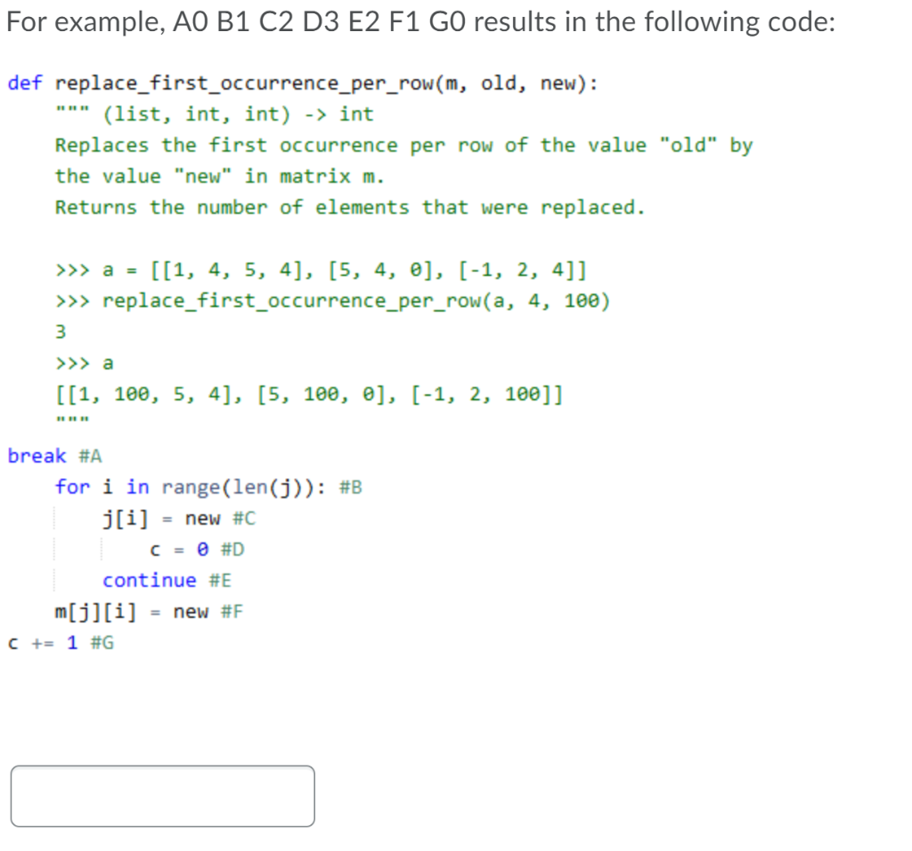 Solved Consider the following function docstring. def | Chegg.com