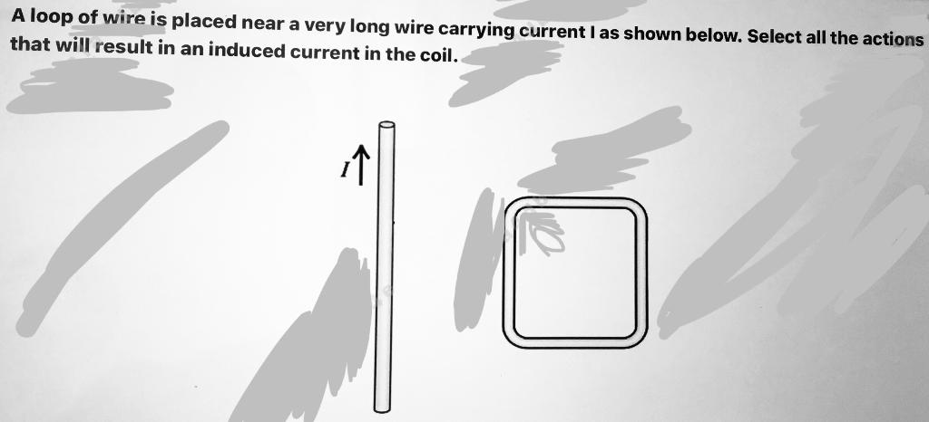 Solved A loop of wire is placed near a very long wire | Chegg.com