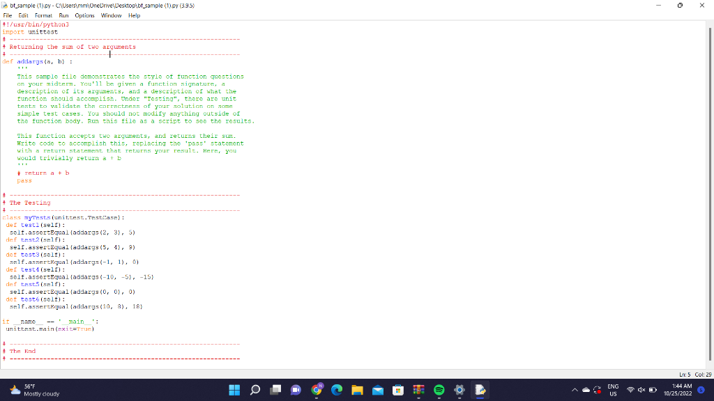 Solved File Edit Format Run Optives Windaw Help + | Chegg.com