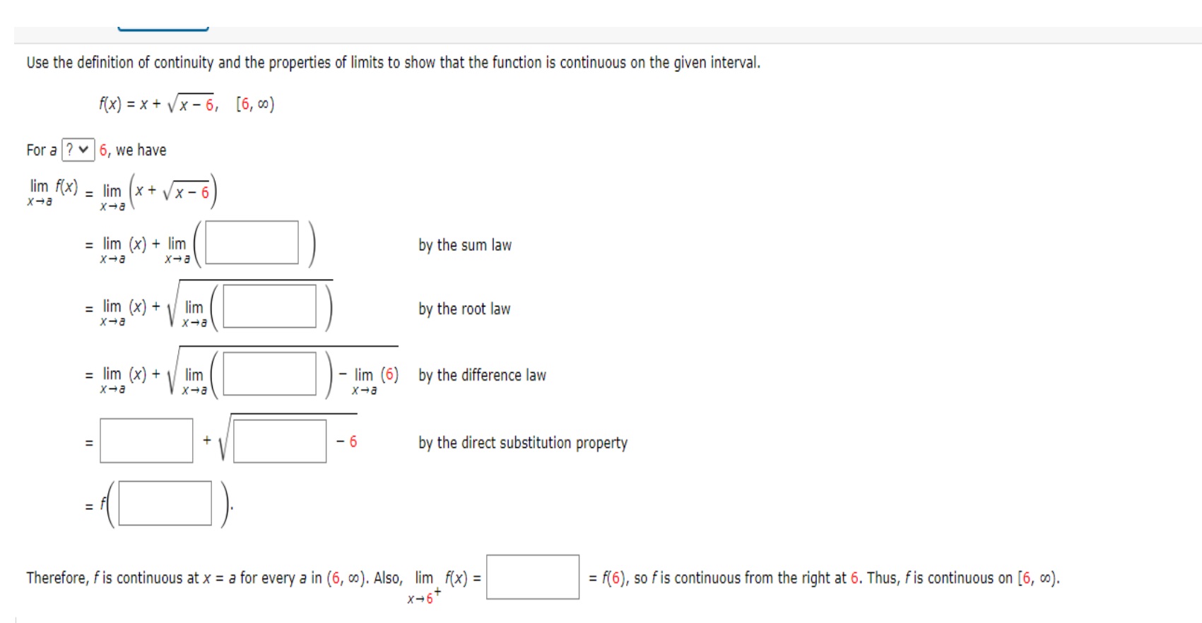 Solved Use the definition of continuity and the properties | Chegg.com