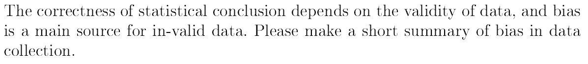 Solved The correctness of statistical conclusion depends on | Chegg.com