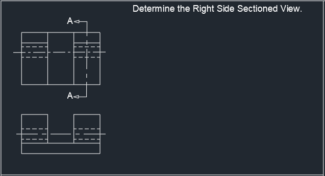 Solved Determine the Right Side Sectioned View. As Aa | Chegg.com
